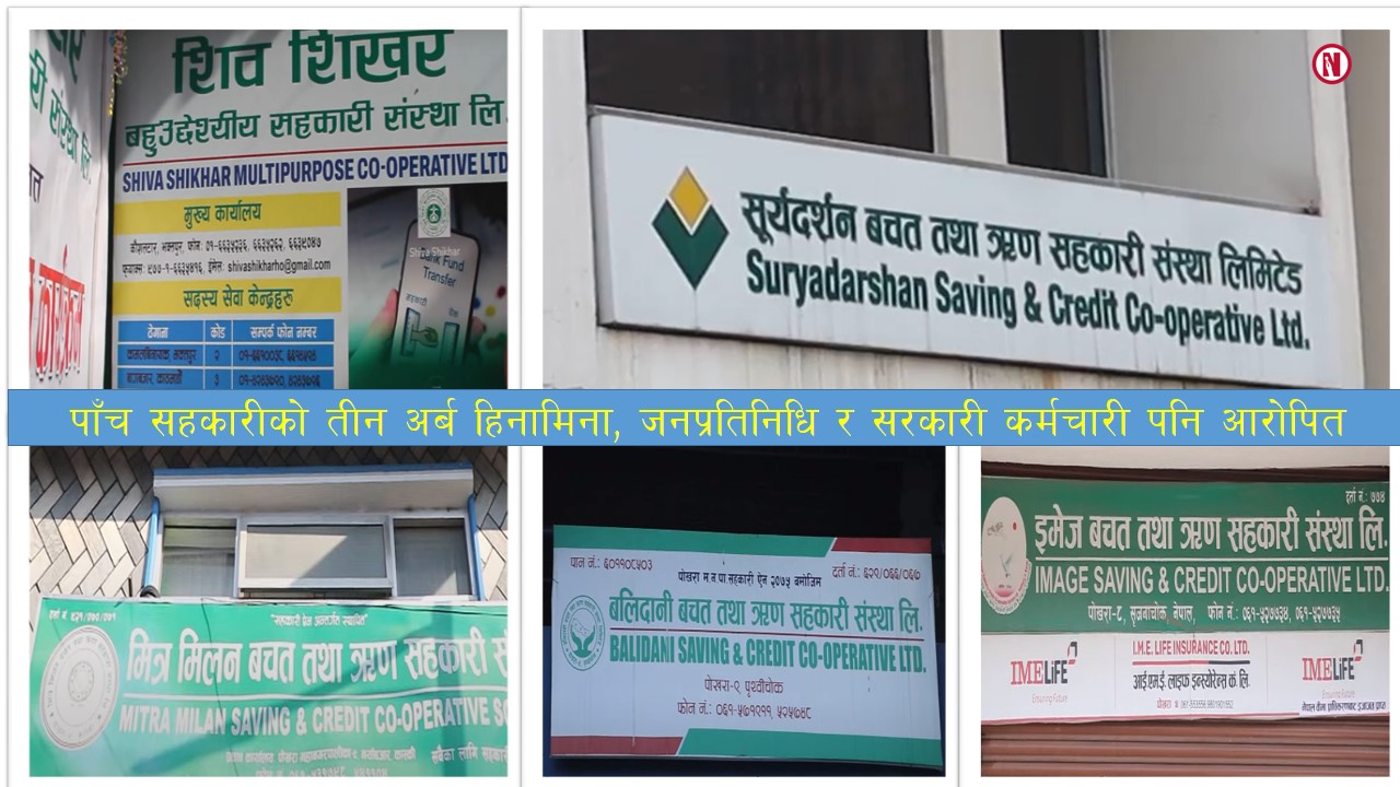 कास्कीमा सहकारीको ३ अर्ब ठगी प्रकरणमा ९३ जनाविरुद्ध पक्राउ पुर्जी, २५ ...
